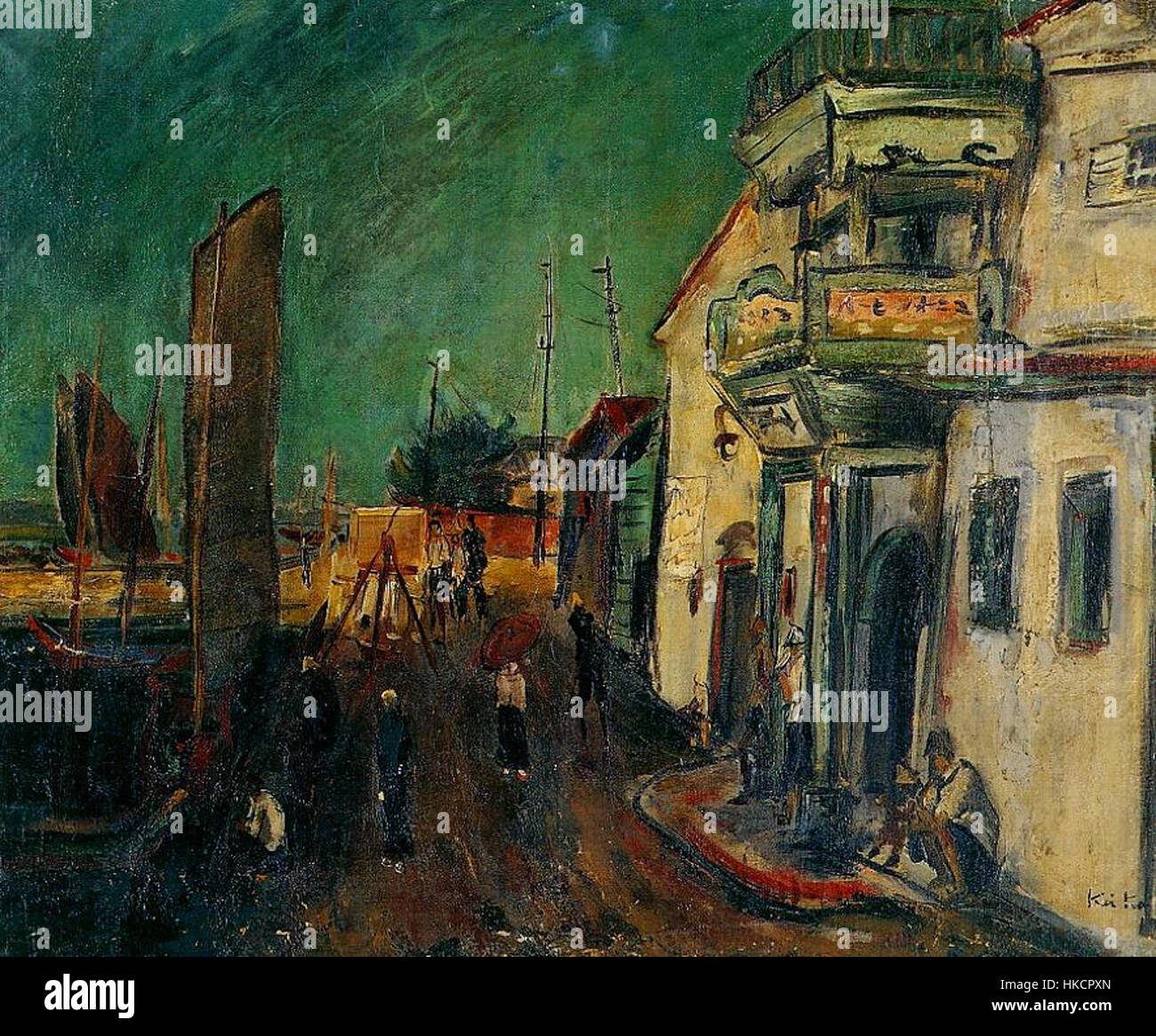Zhang Qihua’s 1931 painting of Qihou in Kaohsiung is a historical work ...