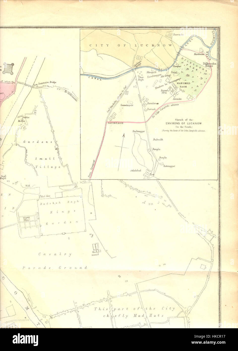 This artwork from 1857 depicts the events in Lucknow during the Indian ...