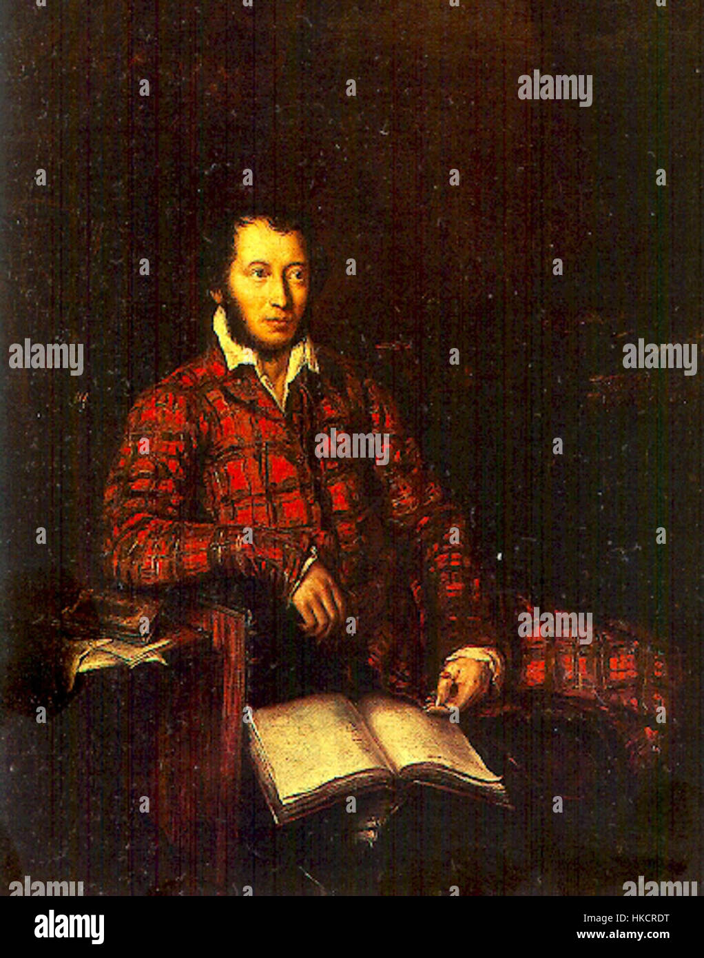 This portrait of Alexander Pushkin by Mazer captures the iconic Russian ...