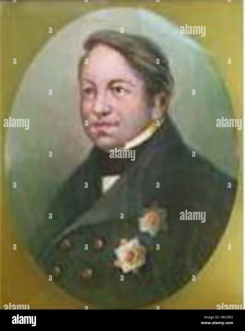 A cropped image of the portrait of A.M. Potemkin, a prominent figure in ...