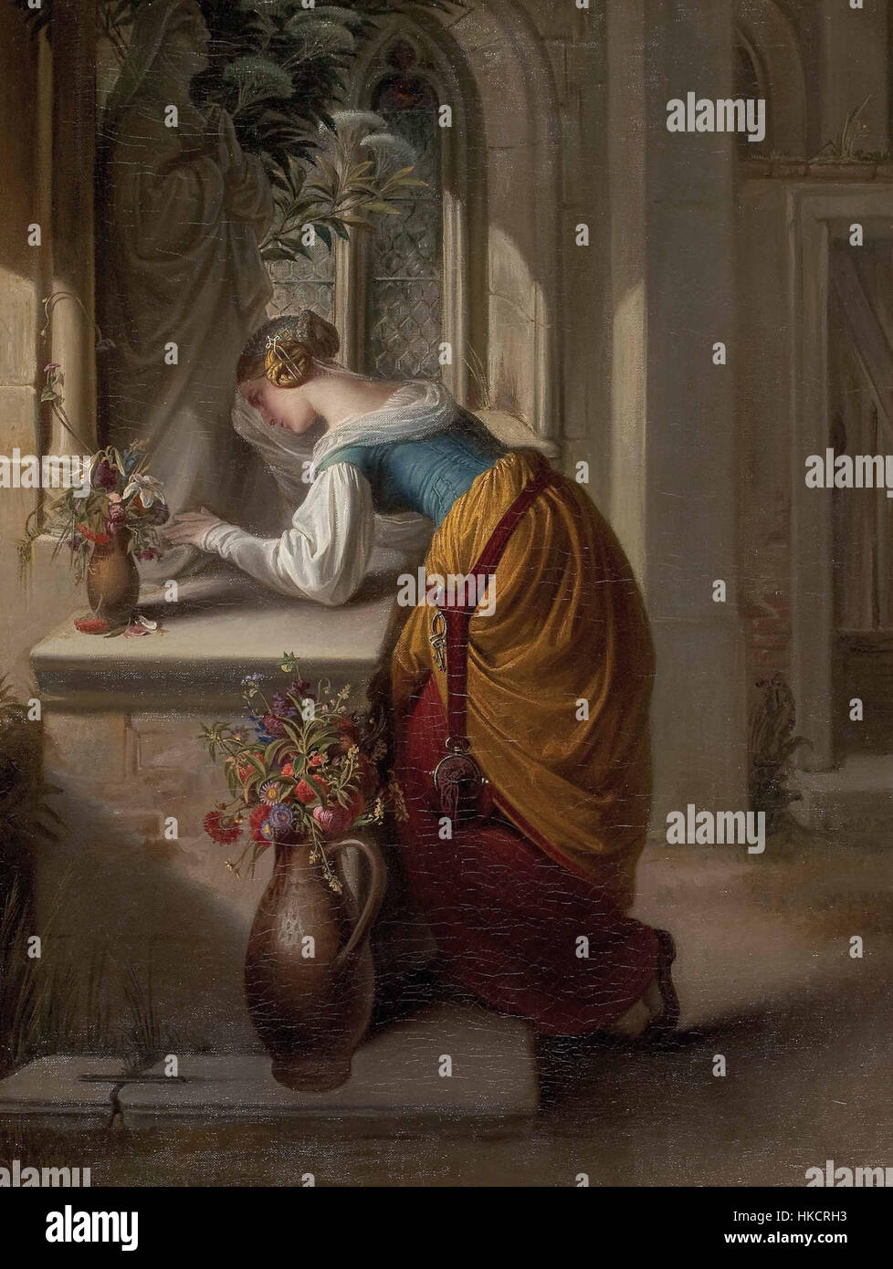 Adam Voglerâ€™s 'Gretchen vor der Statue der Maria' depicts Gretchen in ...