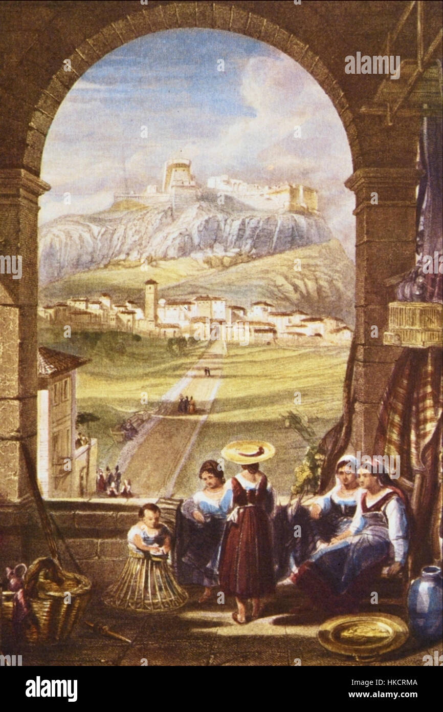 A painting by William Leitch, an artist known for his contributions to ...