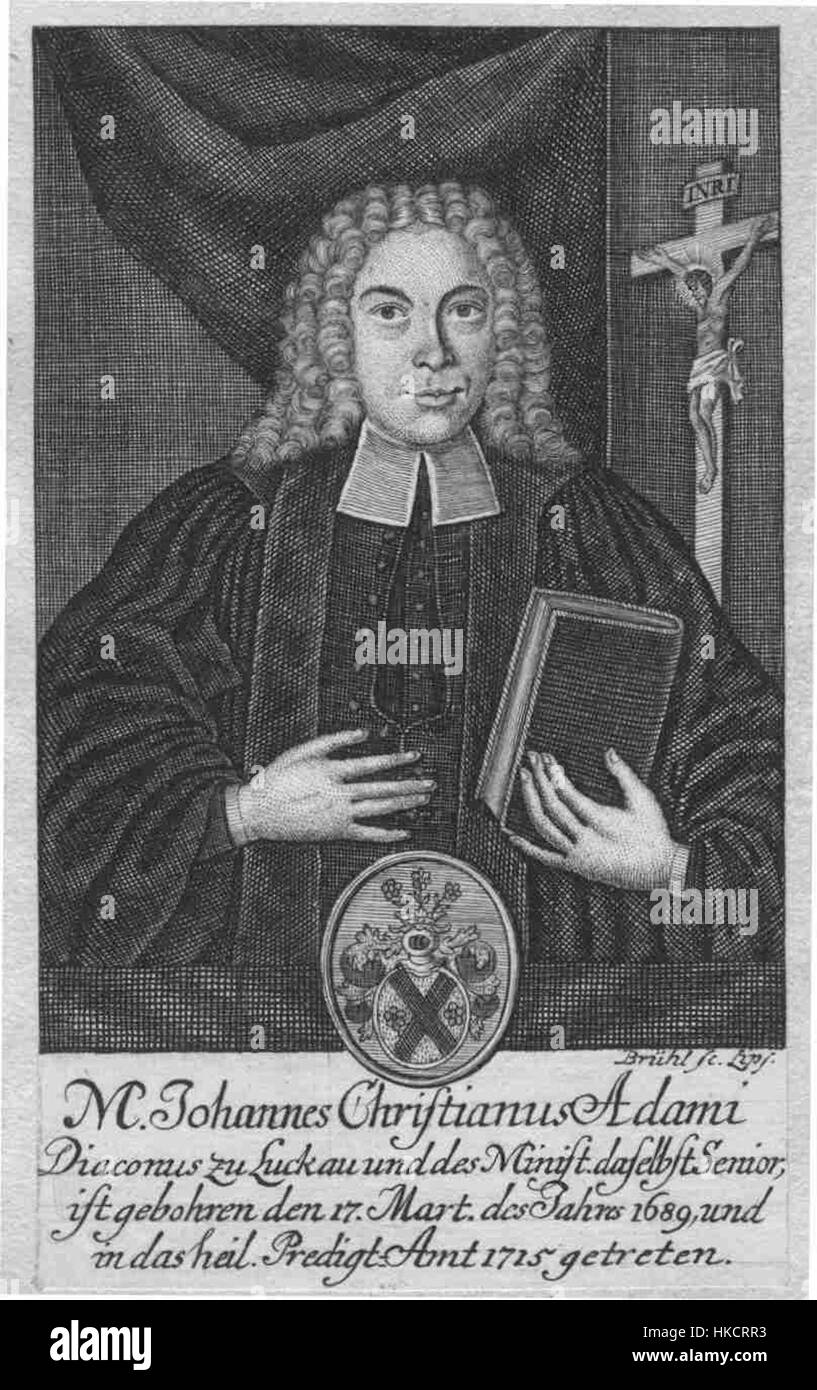 Johann Christian Adami (1689-1753) was a German portrait painter known ...