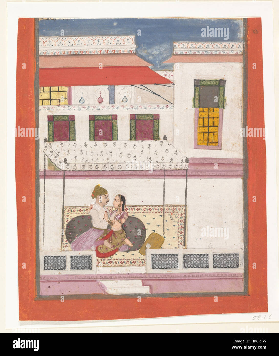 This painting, '9 Raga Desakar', created in the early 1820s, represents ...