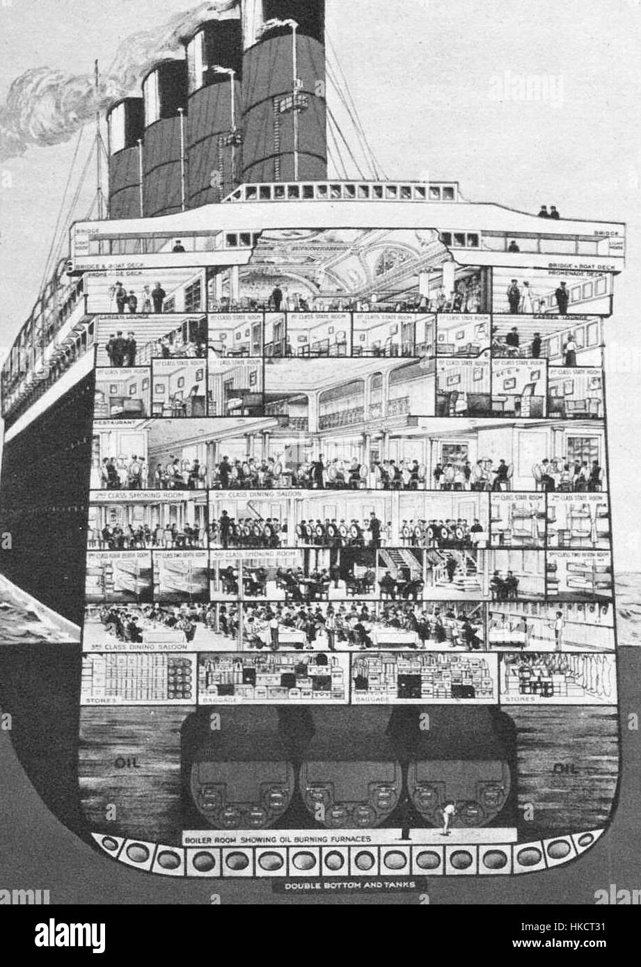 This postcard, dated 1913, features an image of the RMS Aquitania, one ...