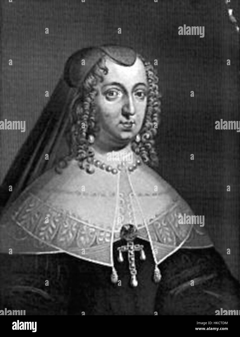 The portrait of Anna of Austria is a historical representation of the ...