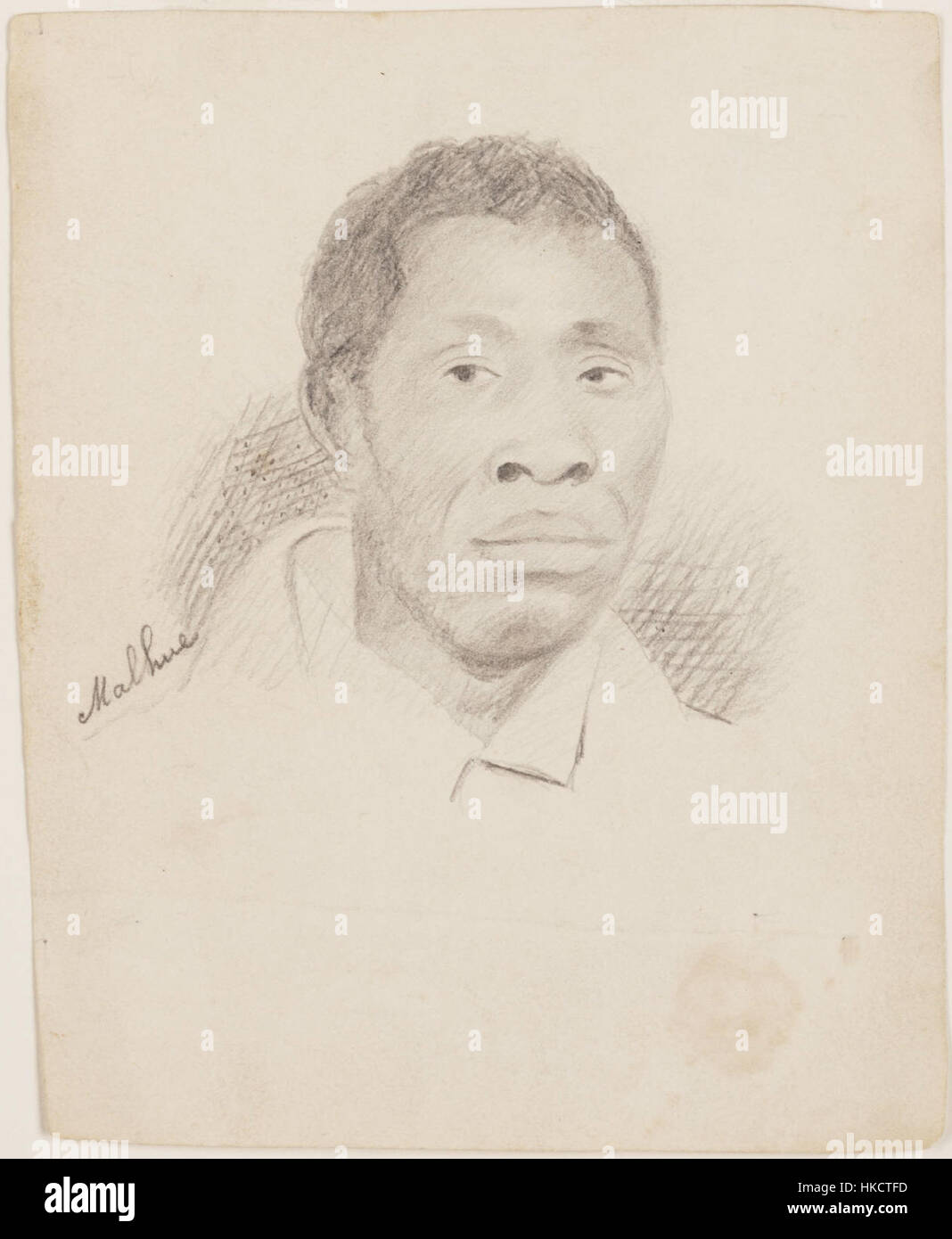 This historical painting depicts the 18 African prisoners aboard the ...