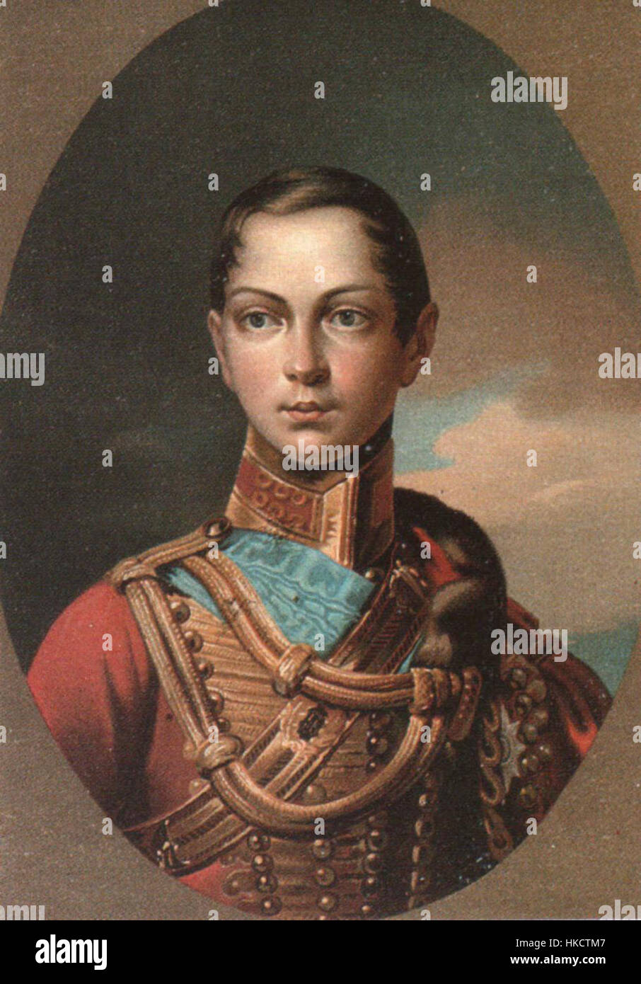 This portrait of a young Alexander II, the future Tsar of Russia ...