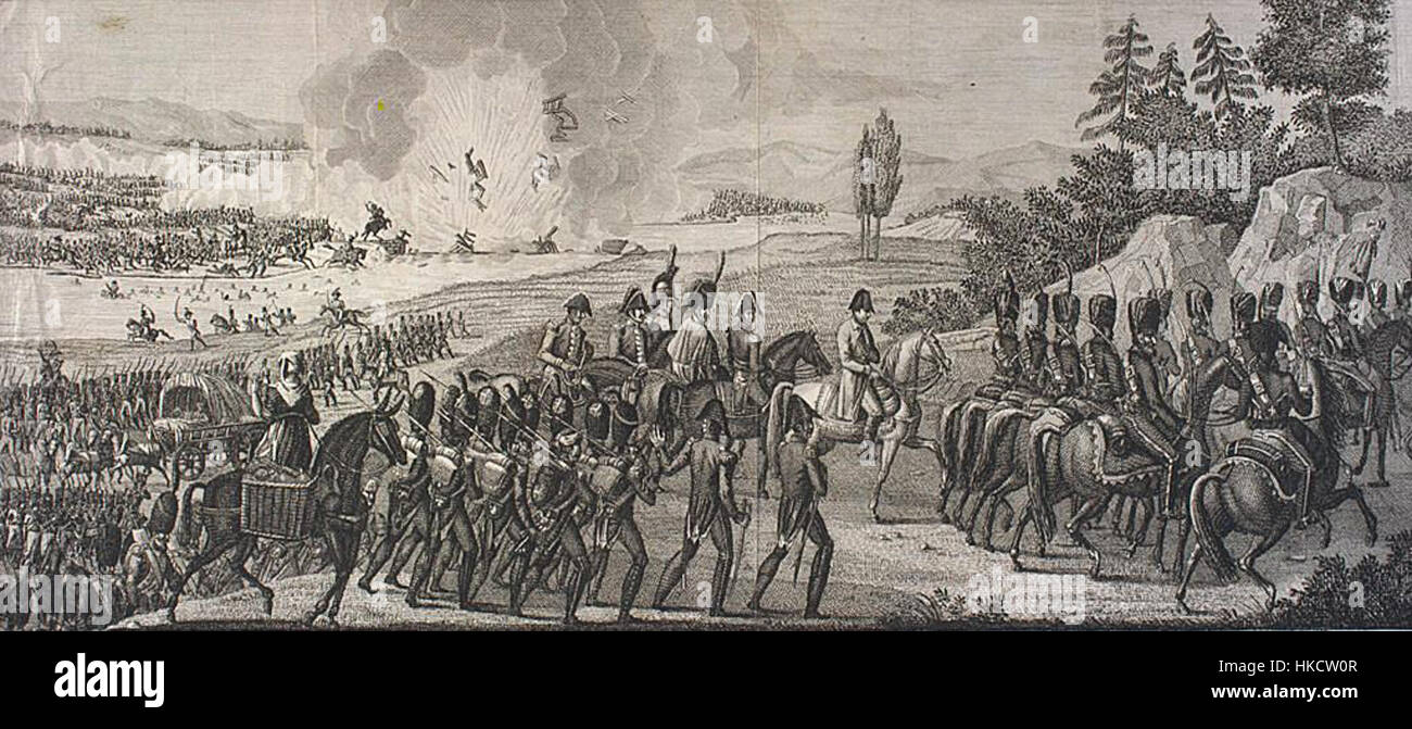 This painting portrays the French retreat during the Battle of Leipzig ...