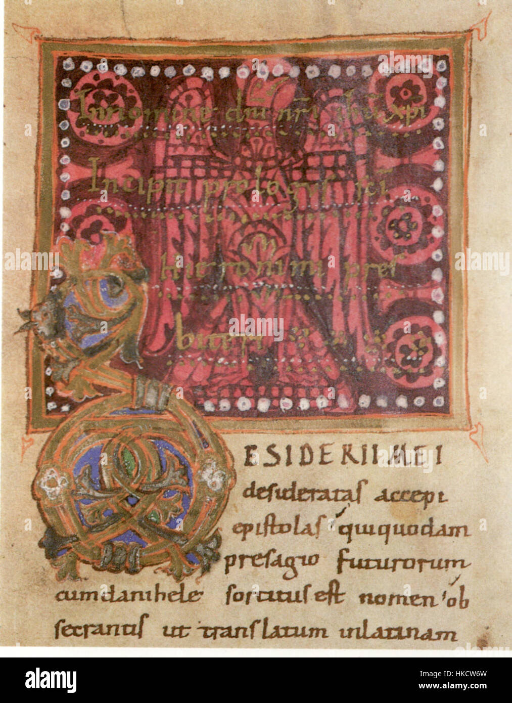 This illuminated manuscript, attributed to Bernward, contains religious ...