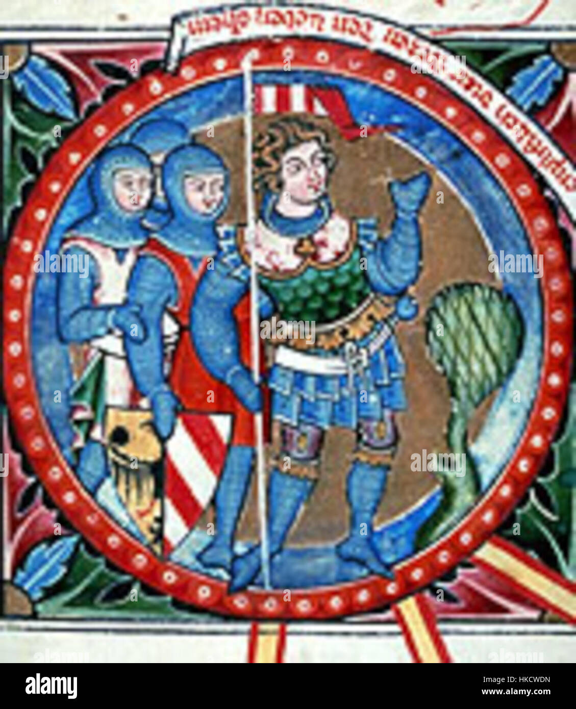 The 'AzzovonKuenring' artwork depicts a medieval noble family ...