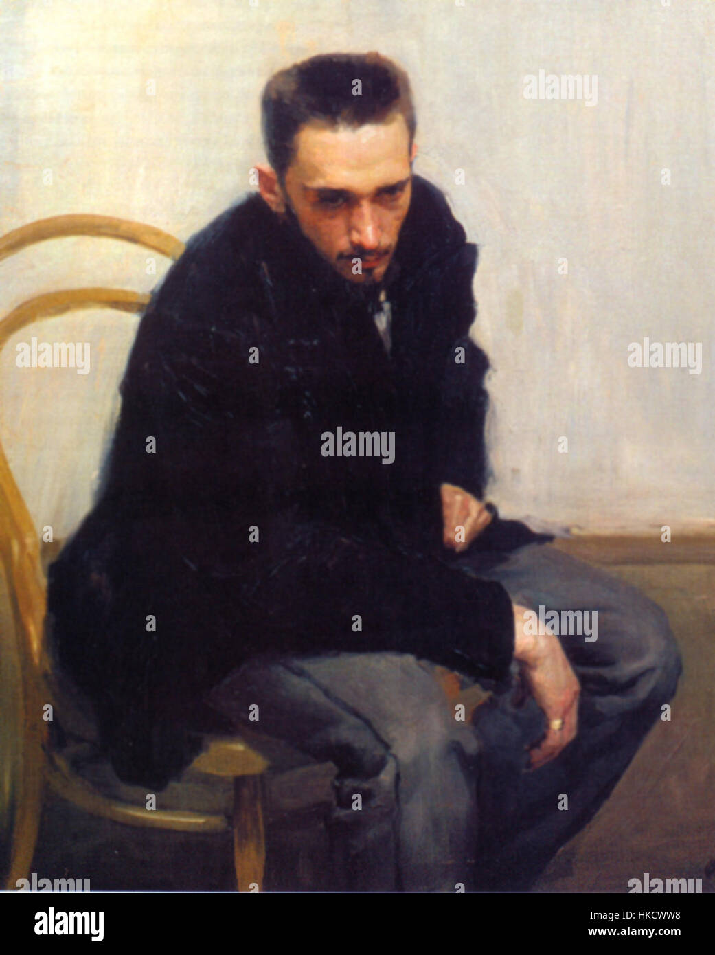 This portrait by Ukrainian artist Olexandr Murashko, titled 'Portret ...