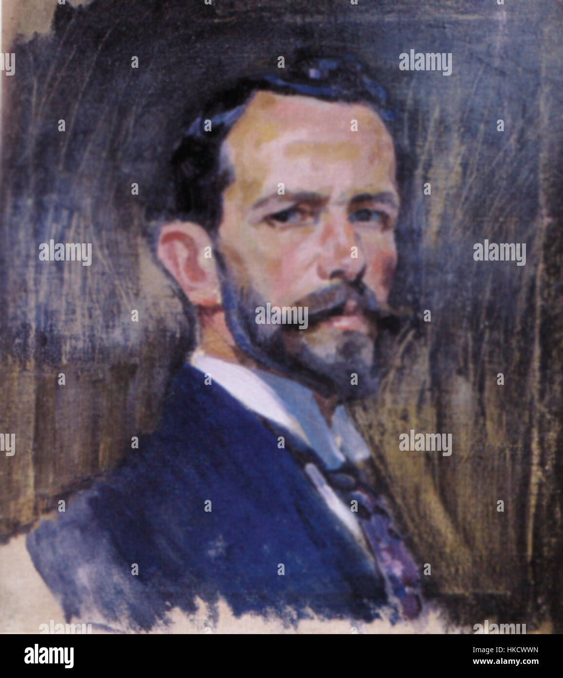 A self-portrait of Olexandr Murashko from 1918, capturing the artist’s ...