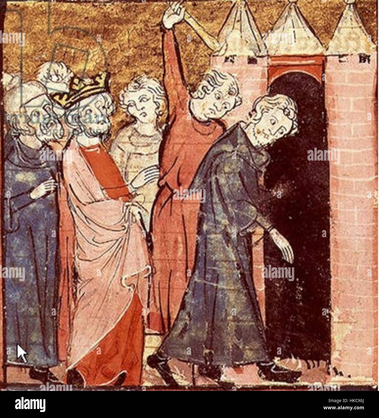 A historical artwork depicting Charles Martel, the Frankish ruler ...