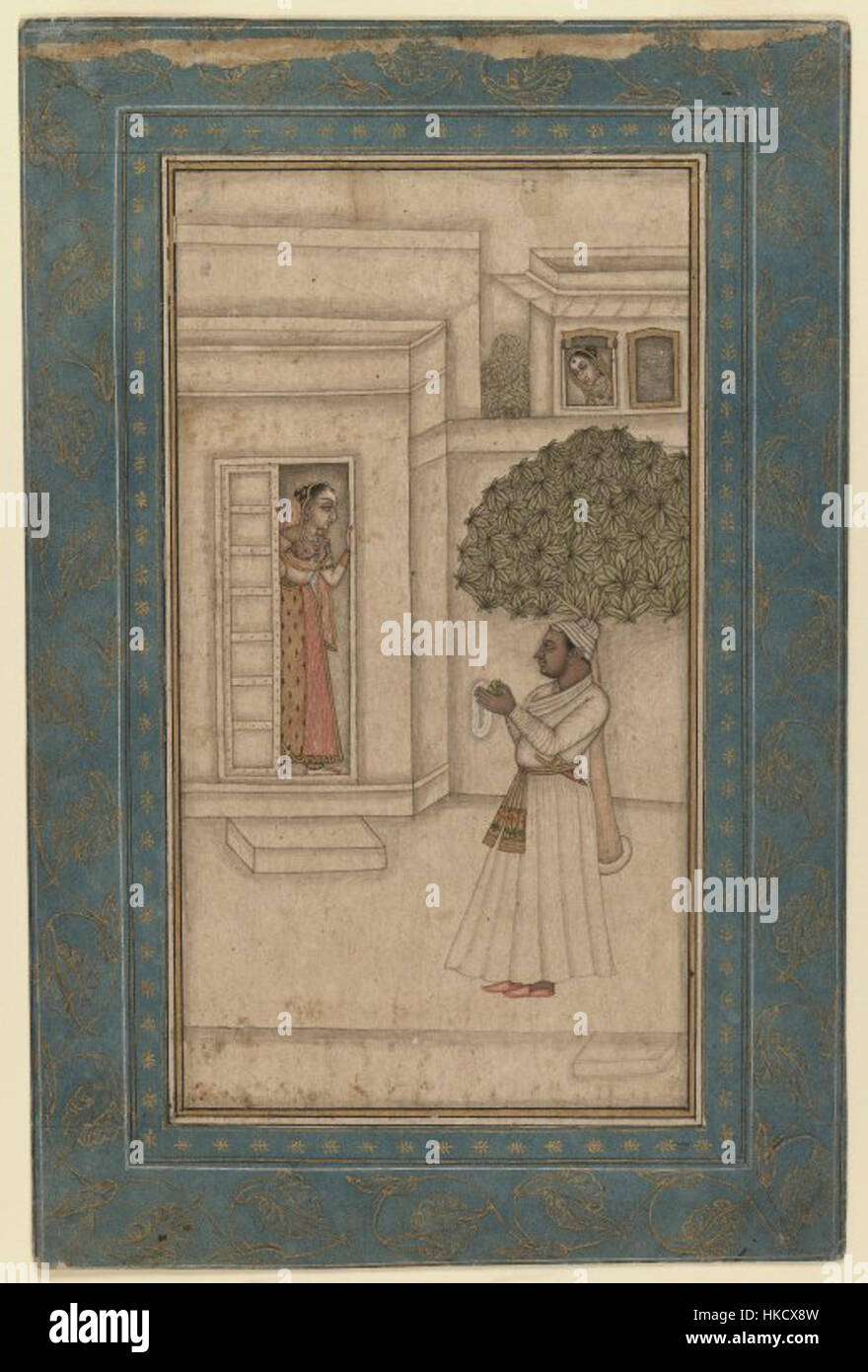 *Prince and His Beloved in a Garden*, an artwork from the Brooklyn ...