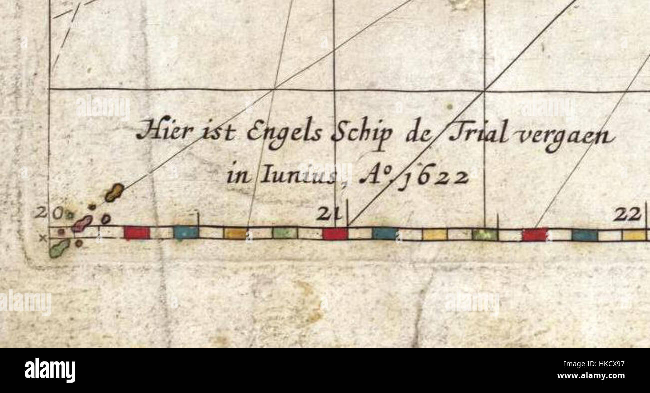 A detailed portion of the historical map 'Caert van't Landt van d ...