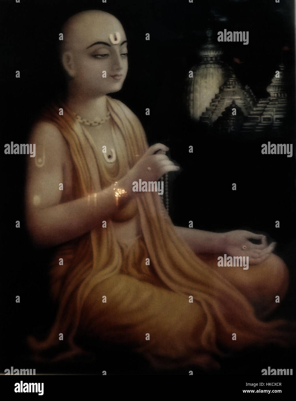 This painting of Chaitanya Mahabrabhu at the Jagannath Temple depicts ...