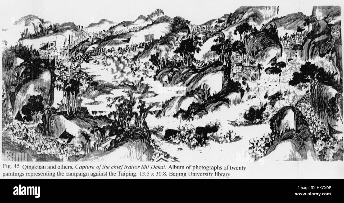 The Capture of Shi Dakai, a prominent leader during the Taiping ...