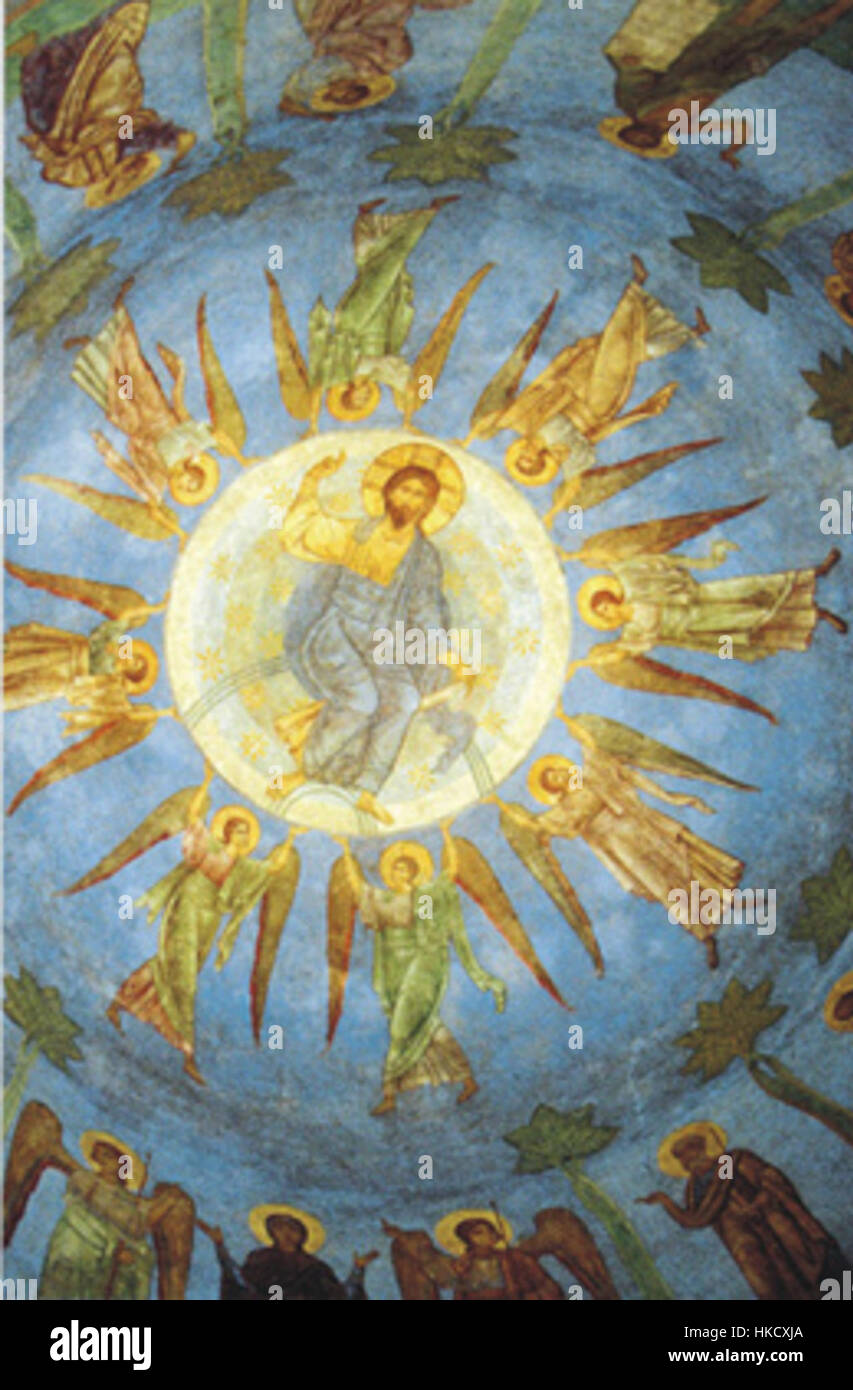 The *Mirozh Ascension* is a fresco painting depicting the ascension of ...