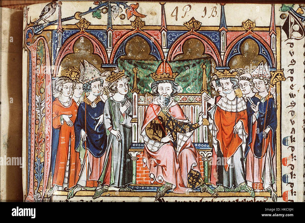 *Charlemagne at Court* is an oil painting that depicts the emperor in a ...
