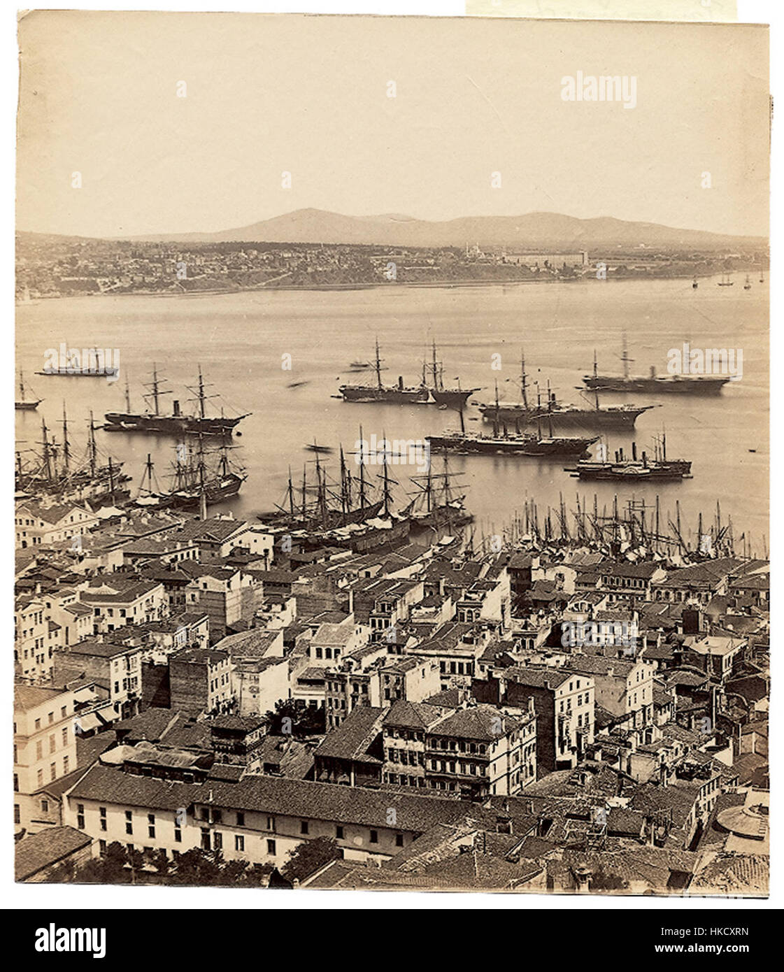 This artwork depicts Constantinople in the 1870s, a historical period ...