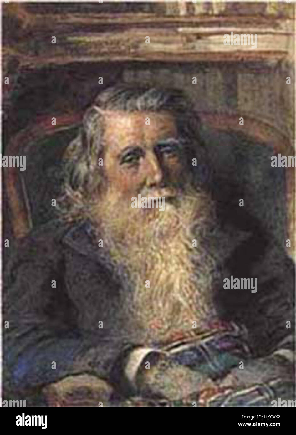 A portrait of the British art critic and social thinker John Ruskin ...