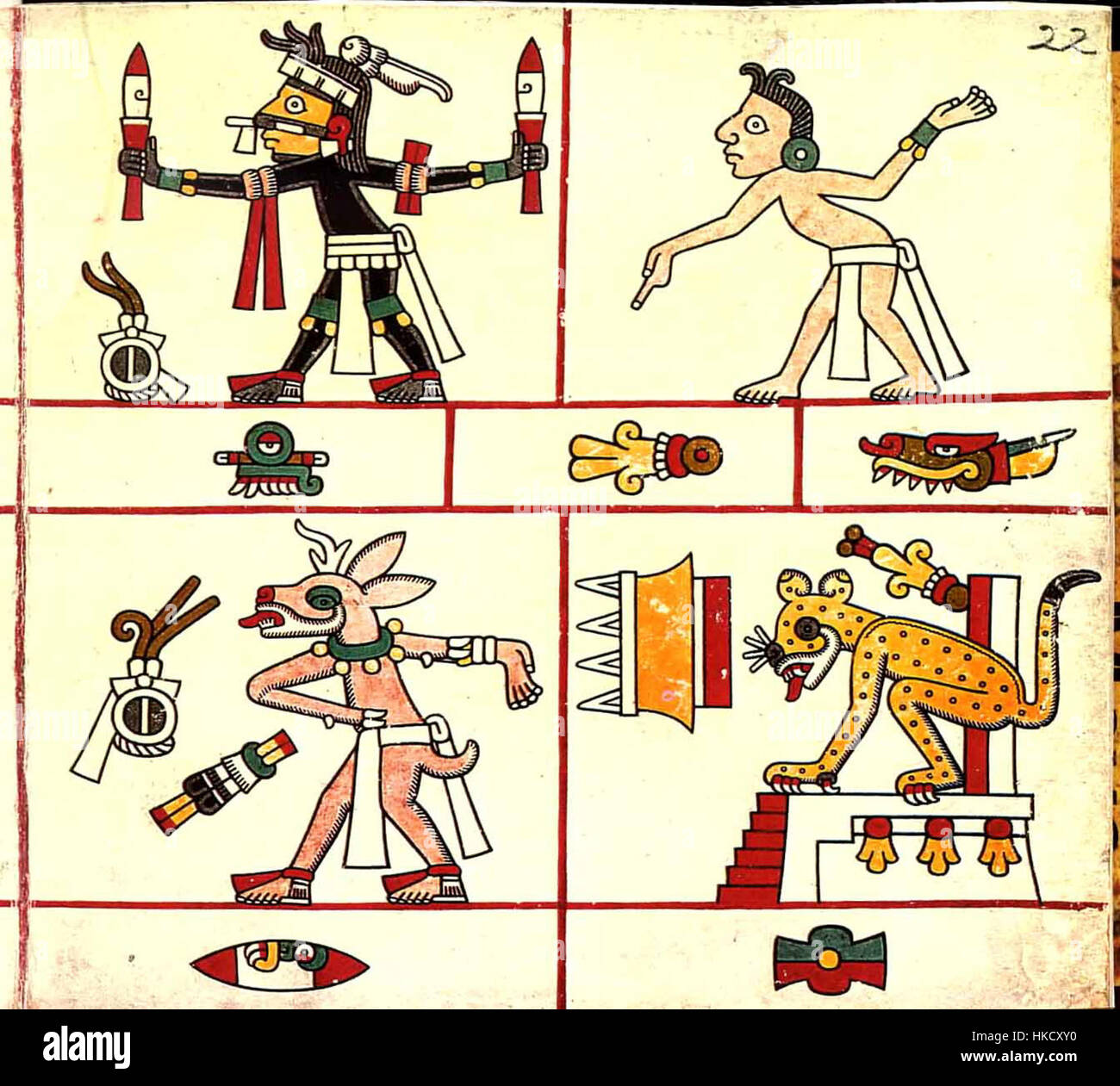 Folio 22 of the Codex Laud showcases beautifully illuminated medieval ...