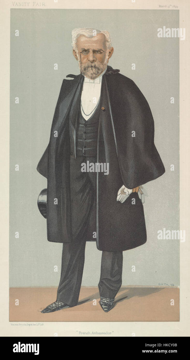 This 1899 illustration by Pierre Paul Cambon in Vanity Fair showcases ...