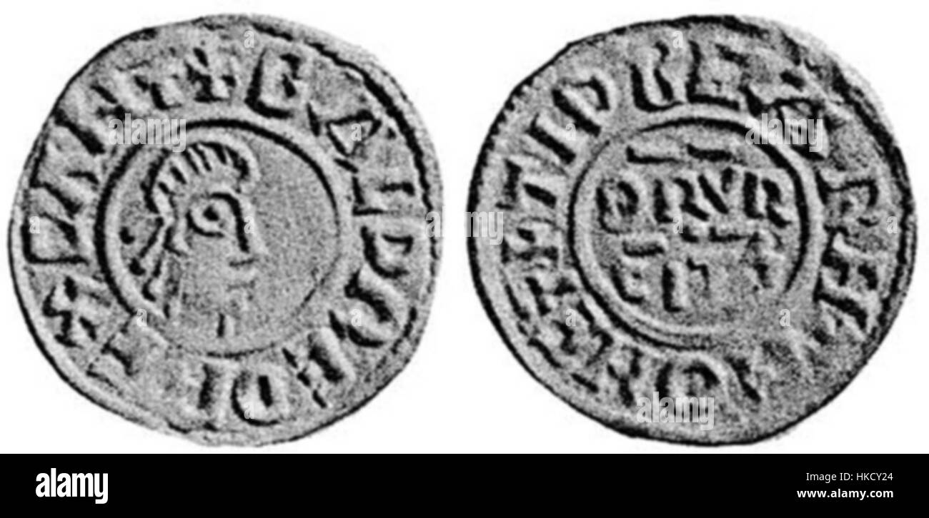 A rare coin from Baldred, King of Kent, issued during the early ...
