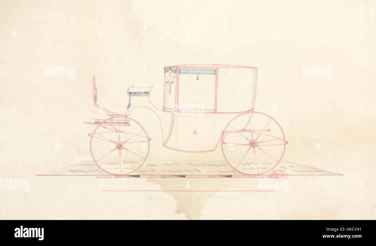 This mid-19th century coach is an example of the elegant transportation ...