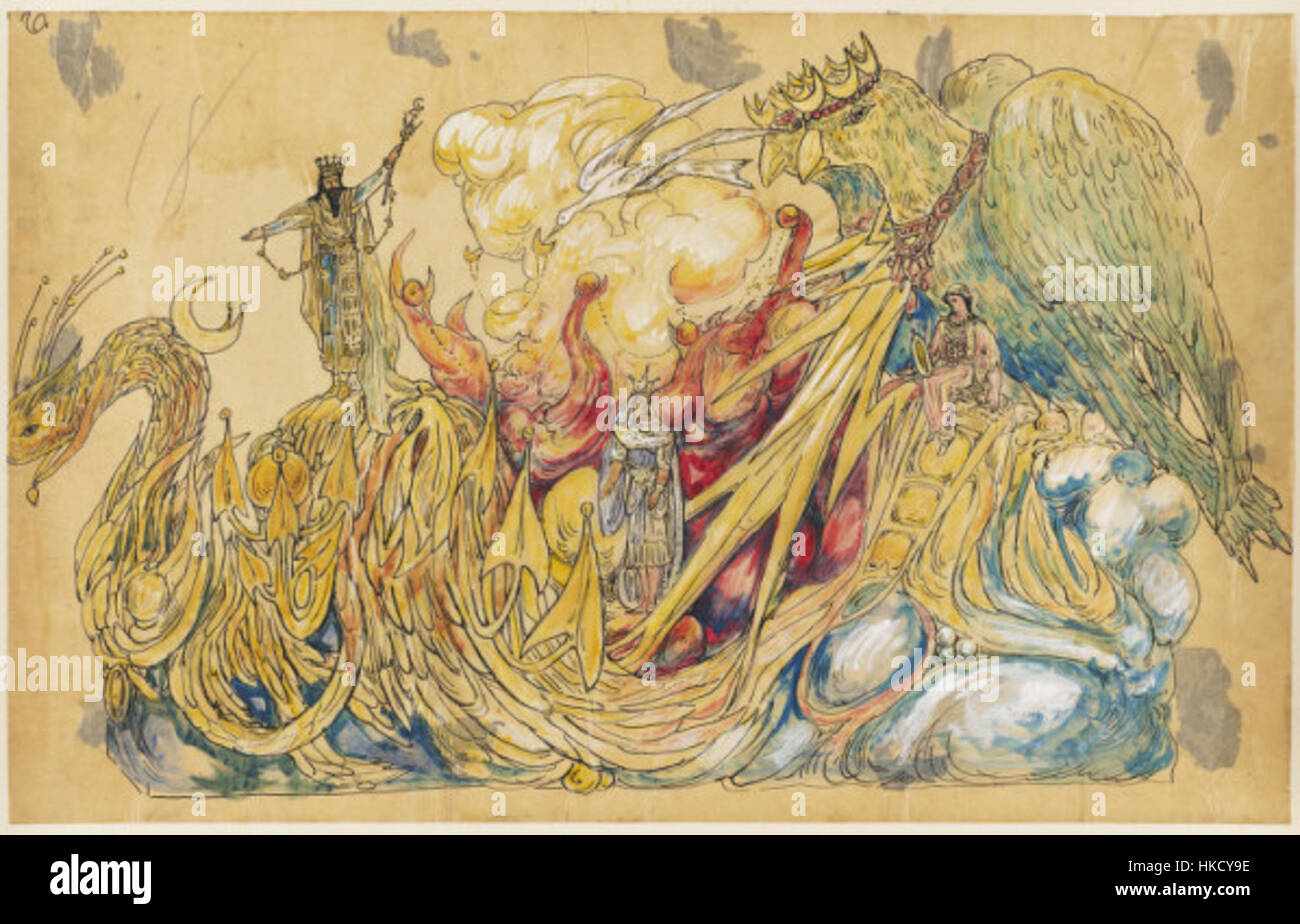 *Comus*, written in 1910, is a painting by an unknown artist inspired ...