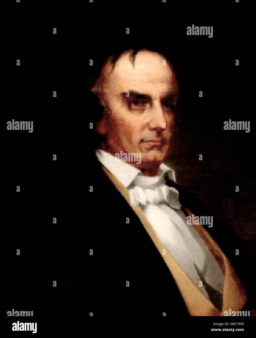 The portrait of Daniel Webster, painted by Edwin T. Billings, captures ...