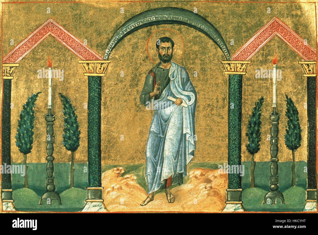 'Diakon Timon' from the Menologion of Basil II is a Byzantine religious ...