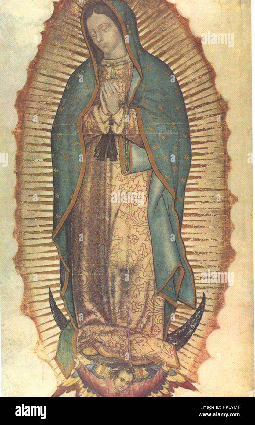 This representation of the Virgen de Guadalupe, a revered religious ...