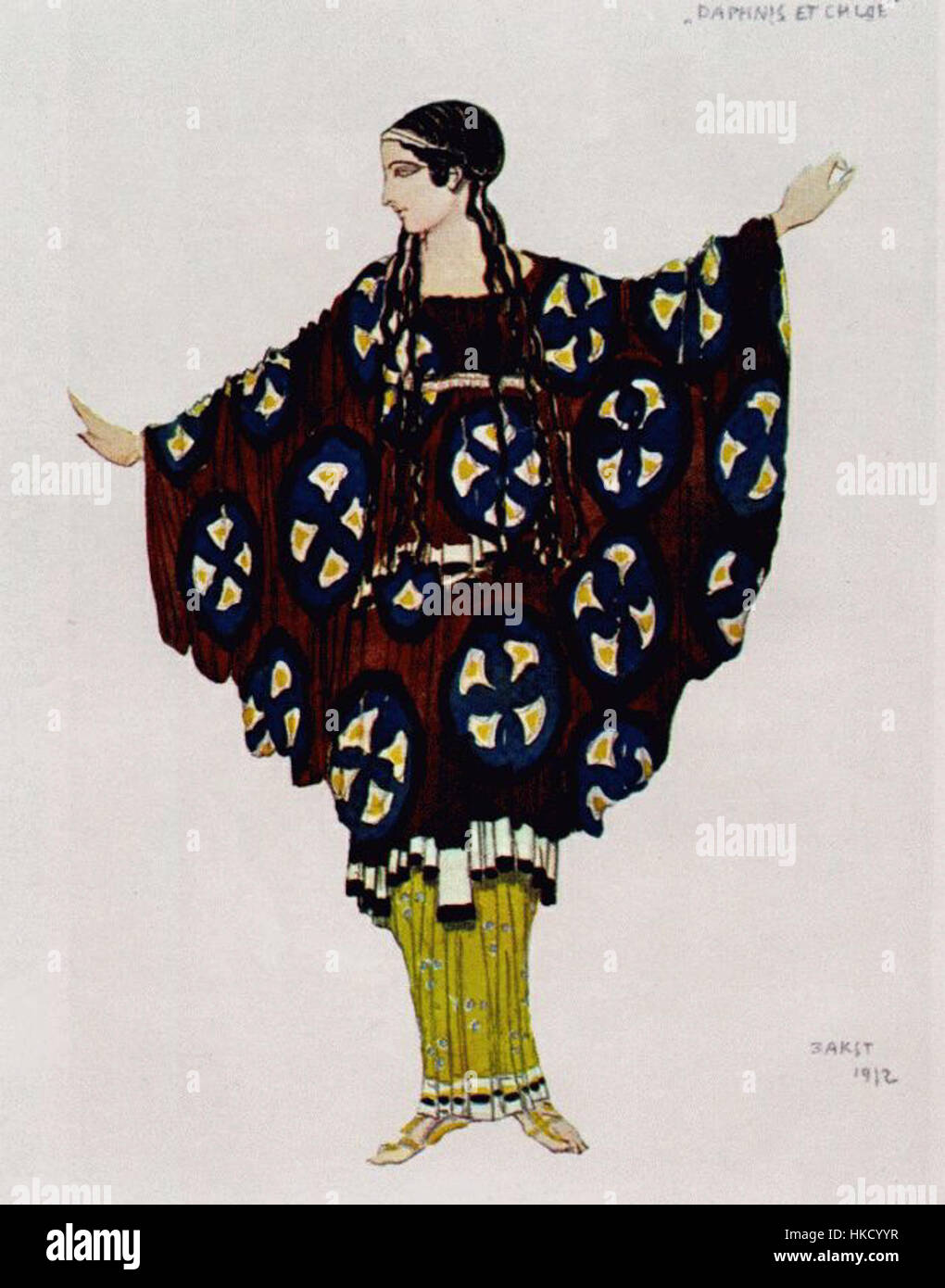 Léon Bakst's 'Daphnis and Chloe' is a vivid portrayal of the classical ...