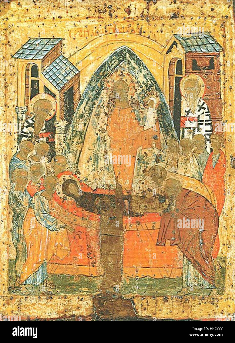 The Dormition of the Theotokos by Semigorodnyaya is an iconic religious ...