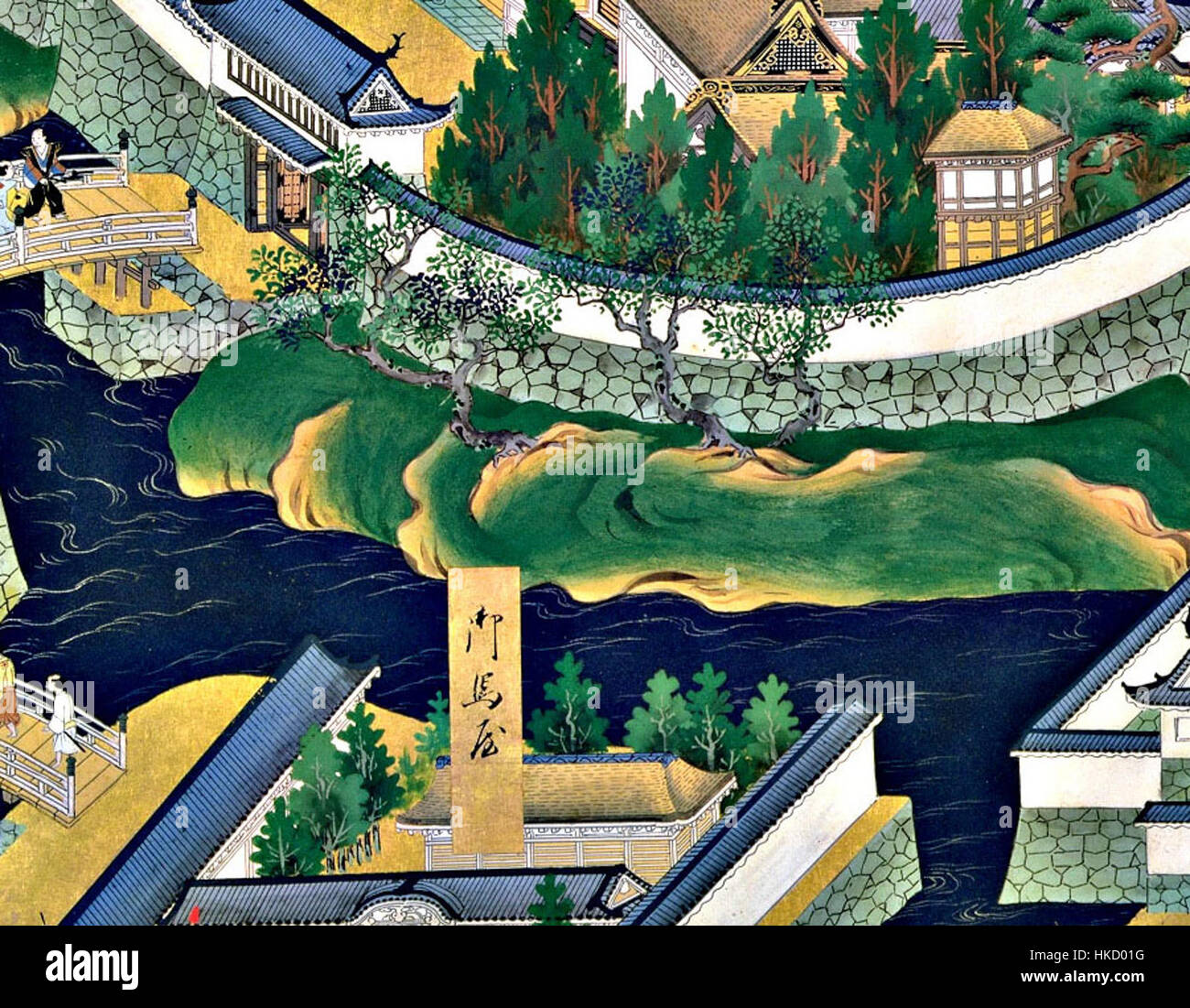 The 'Edo l218' is an oil painting depicting traditional Japanese ...