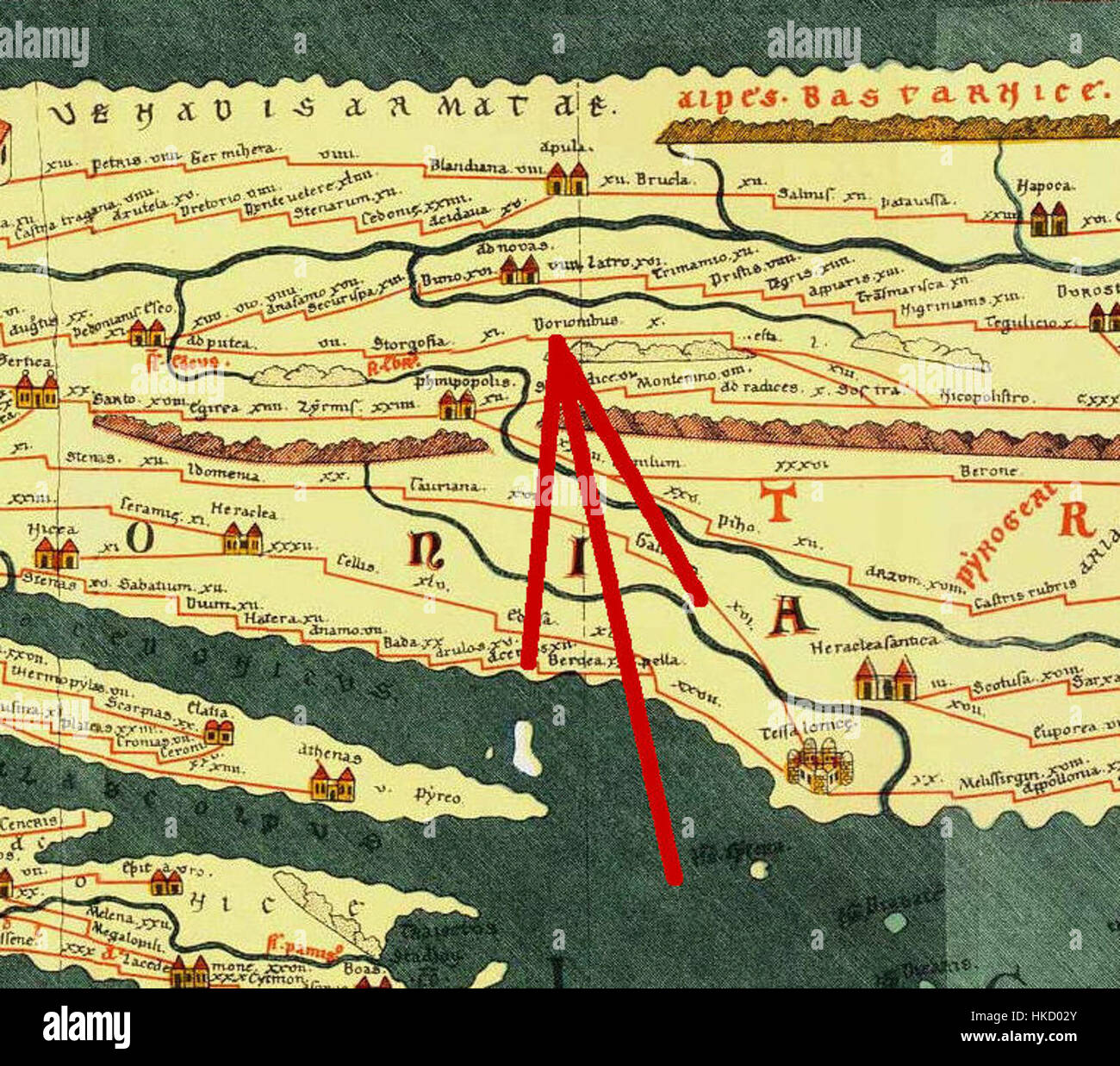 The 'Tabula Peutingeriana' is an ancient Roman map that shows the Roman ...