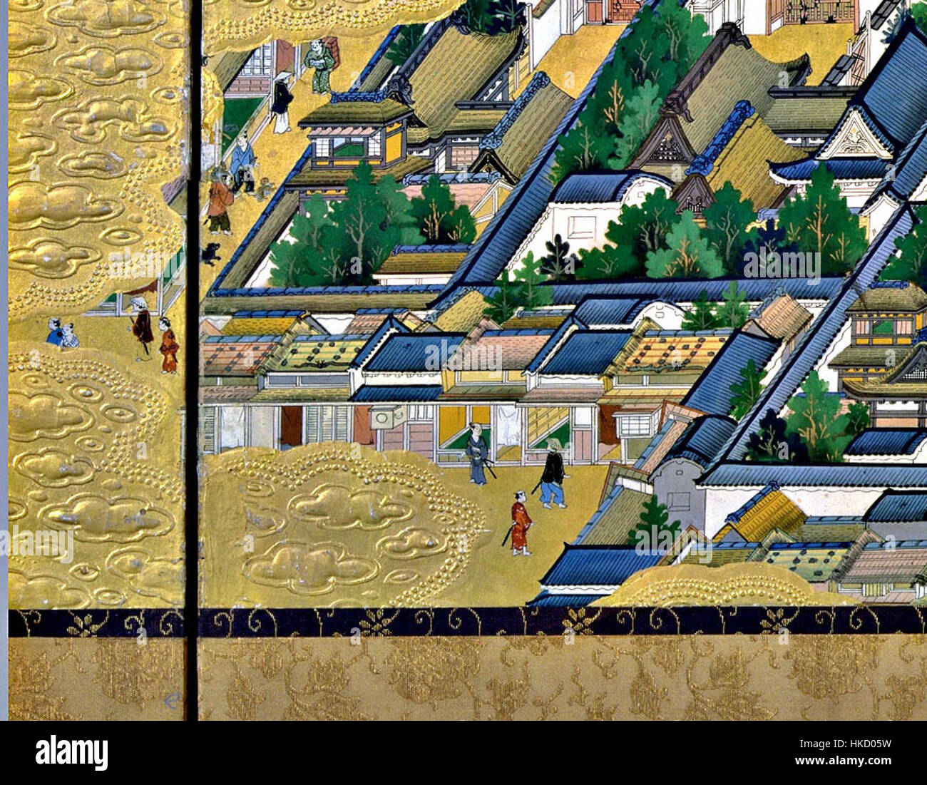 This 17th-century Japanese artwork, labeled Edo l147, showcases the ...