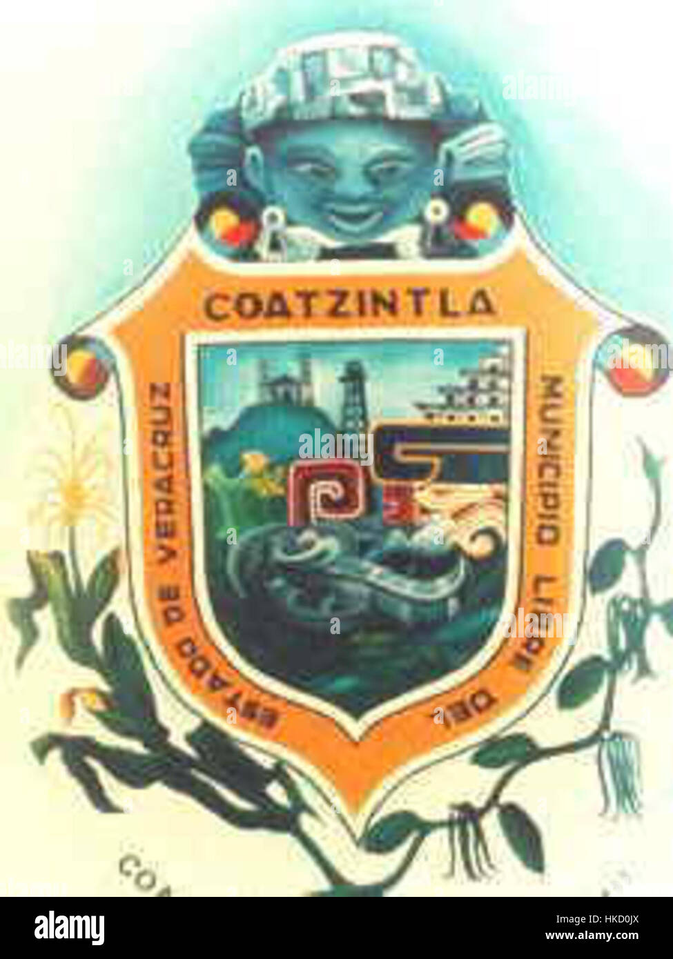 Escudo Coatzintla, located in Veracruz, Mexico, is a representation of ...