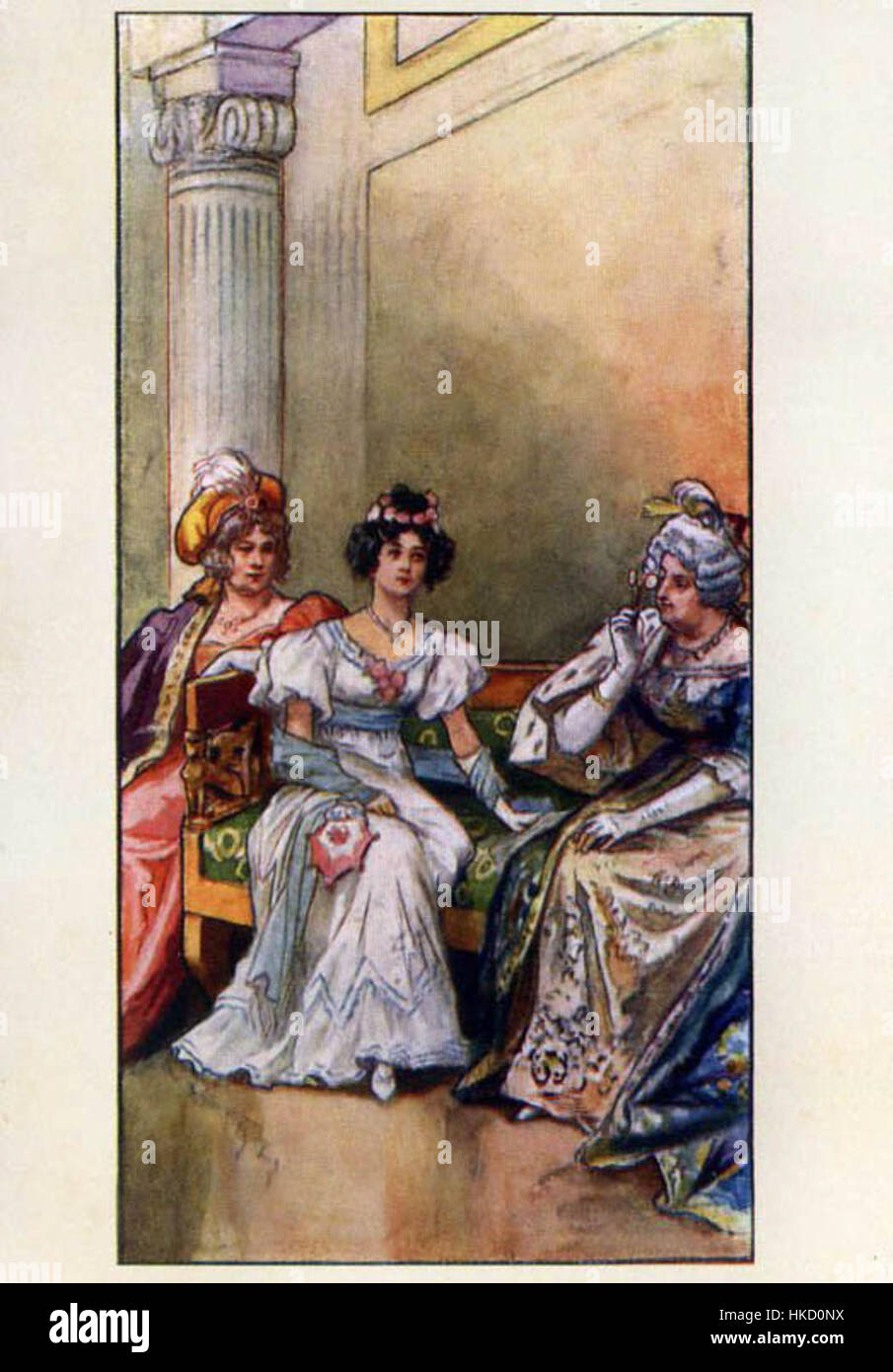 This artwork, based on the novel 'Eugene Onegin,' portrays a scene from ...