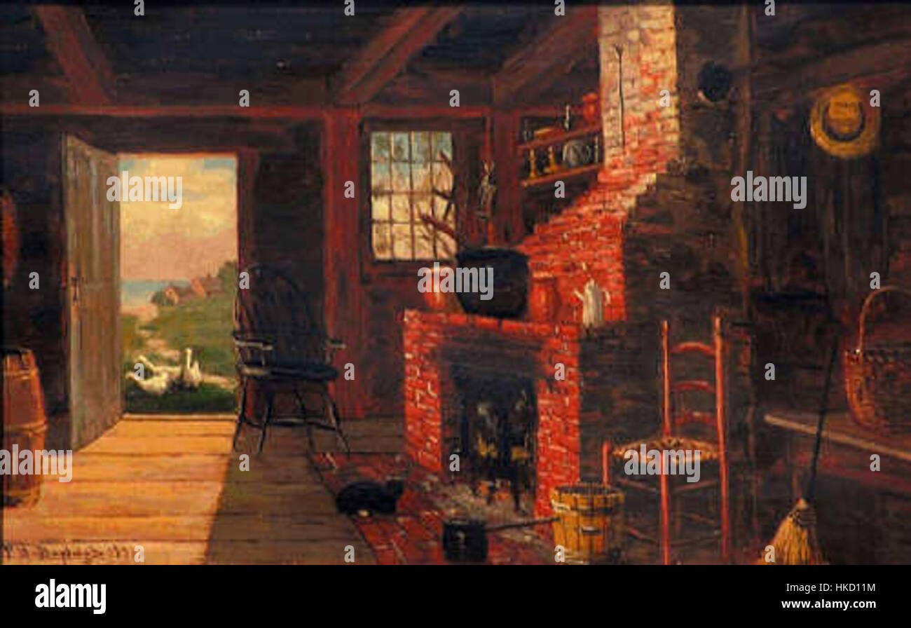 'Old Kitchen' by FShapleigh is a historical artwork depicting an early ...