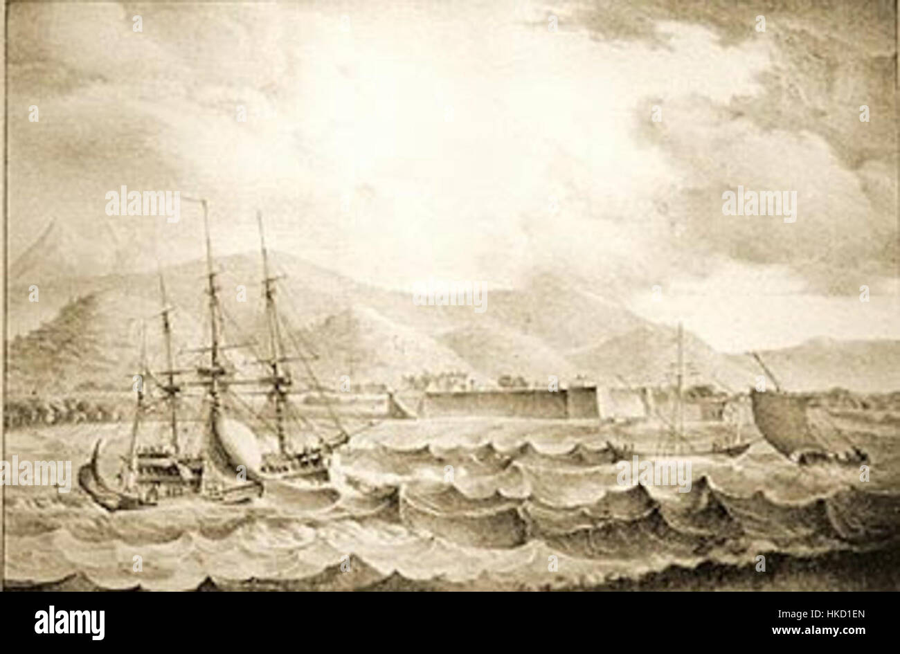 Gamba view of sukhumi fortress Stock Photo - Alamy