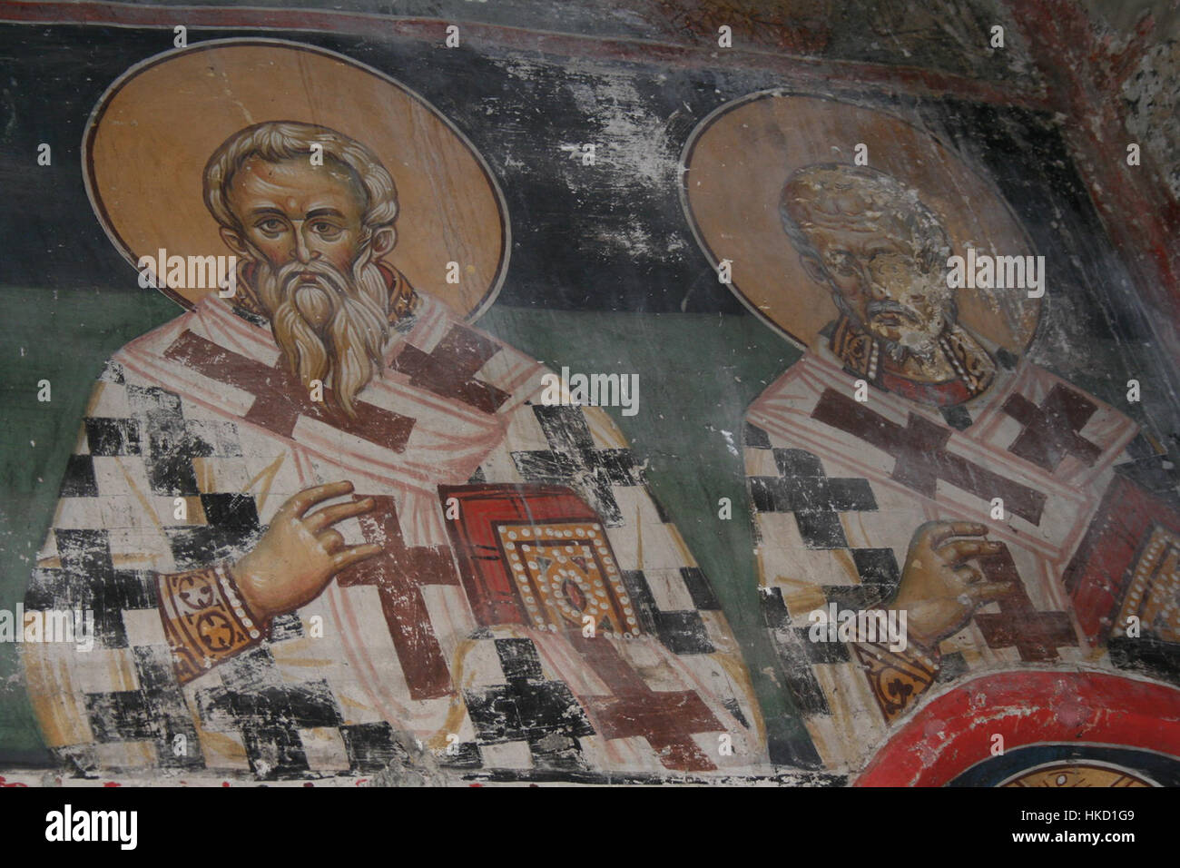 Frescos from the Michael the Archangel Church of Lesnovo 072 Stock Photo - Alamy