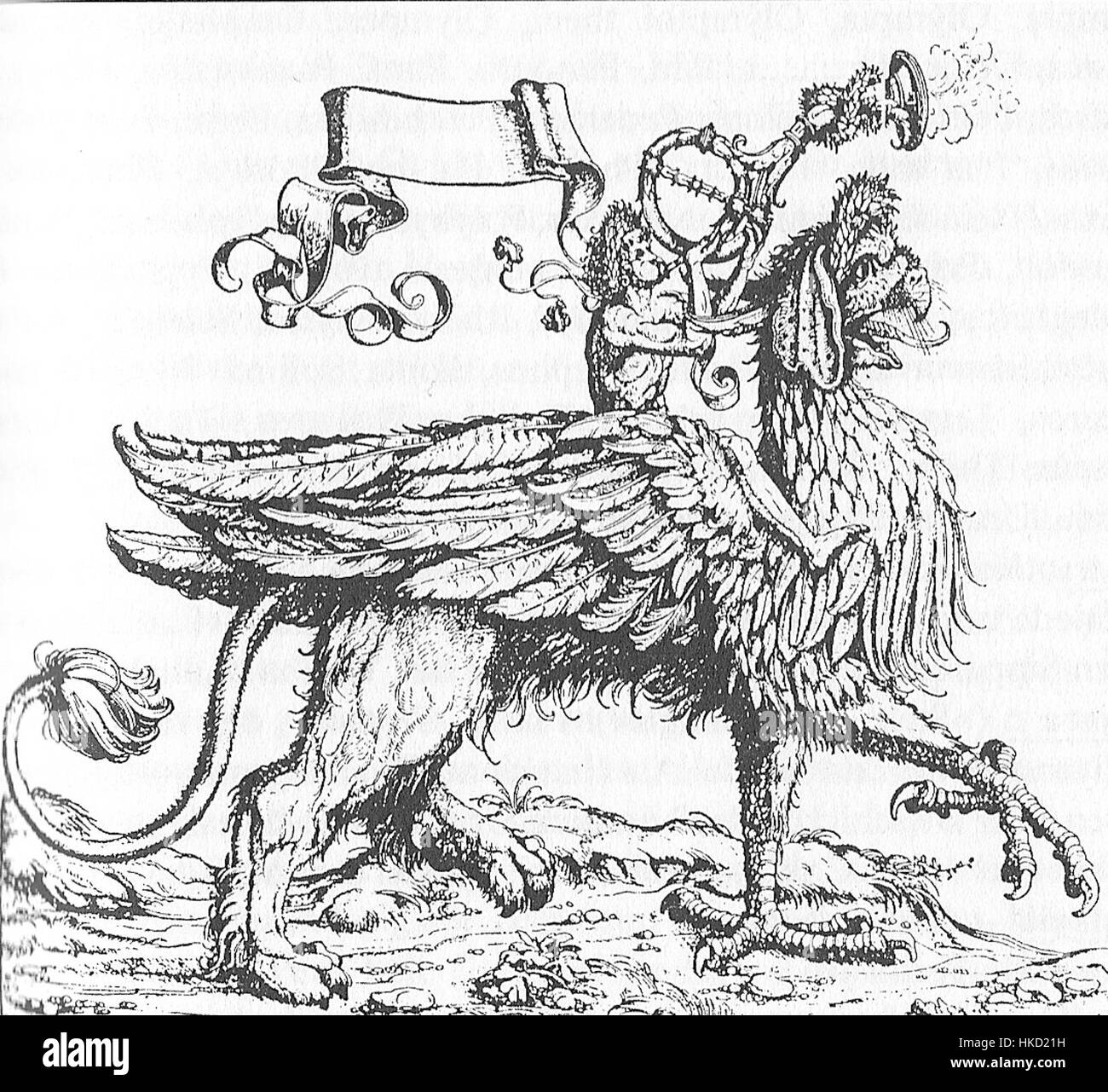 Griffin symbolism Black and White Stock Photos & Images - Alamy