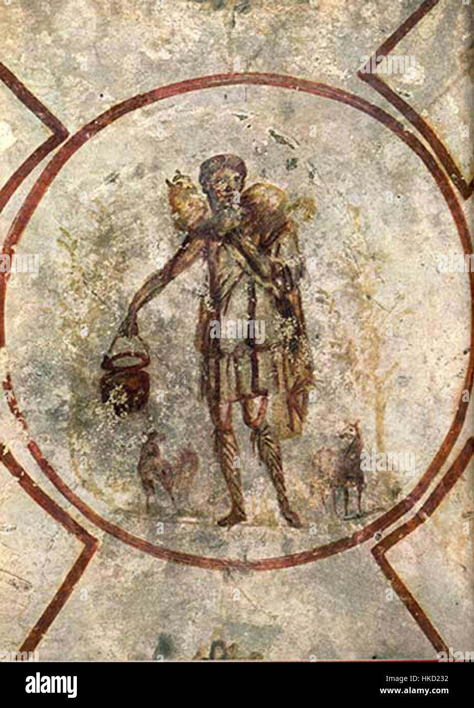 This 'Good Shepherd' painting depicts Jesus Christ as the Good Shepherd ...