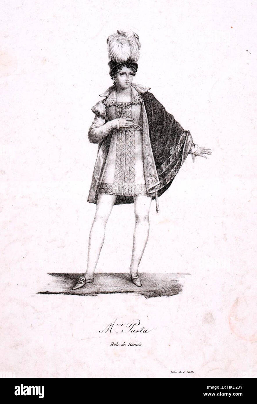 Giuditta Pasta as Romeo is a 19th-century portrait of the famous ...