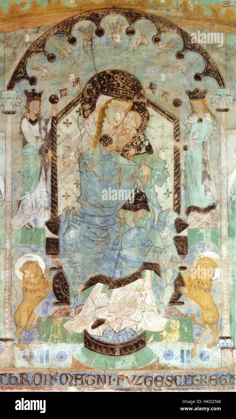 The painting of the Gurk Bischofskapelle Maria highlights the ...