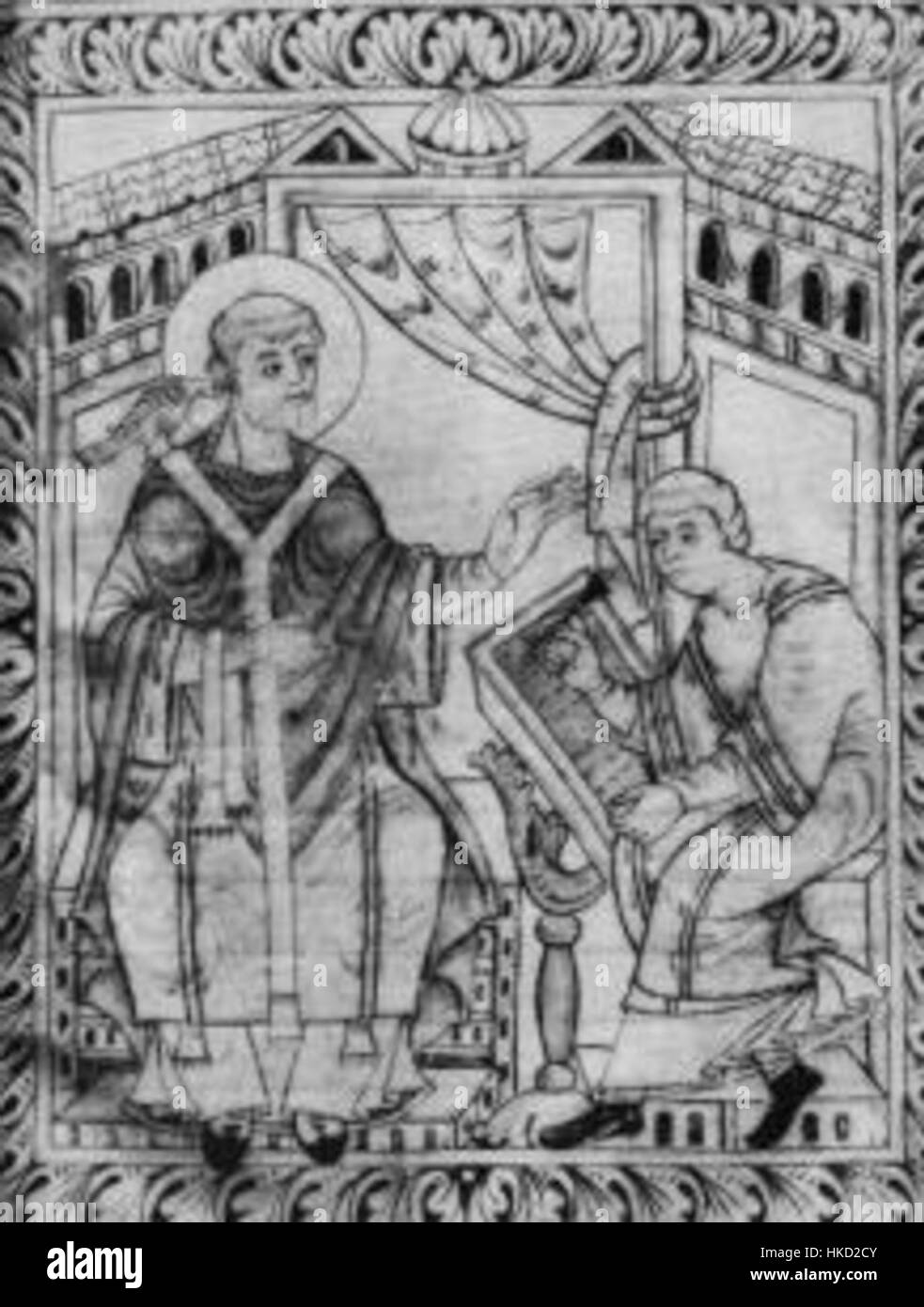 This portrait of Pope Gregory I, also known as Gregory the Great ...