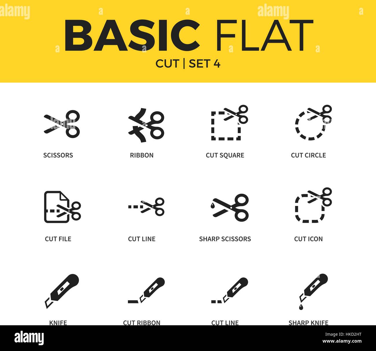 Paper cutter simple vector hi-res stock photography and images - Alamy